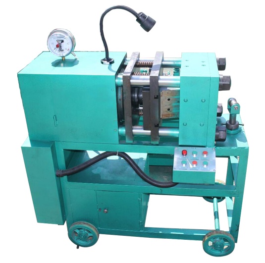 Automatic rebar upset forging machine